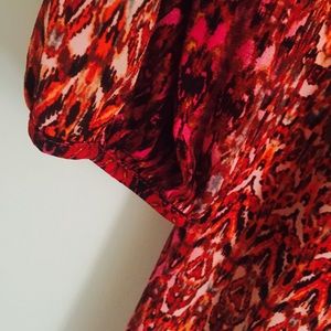 Tops | Colorful Casual Blouse With Bold Print | Poshmark